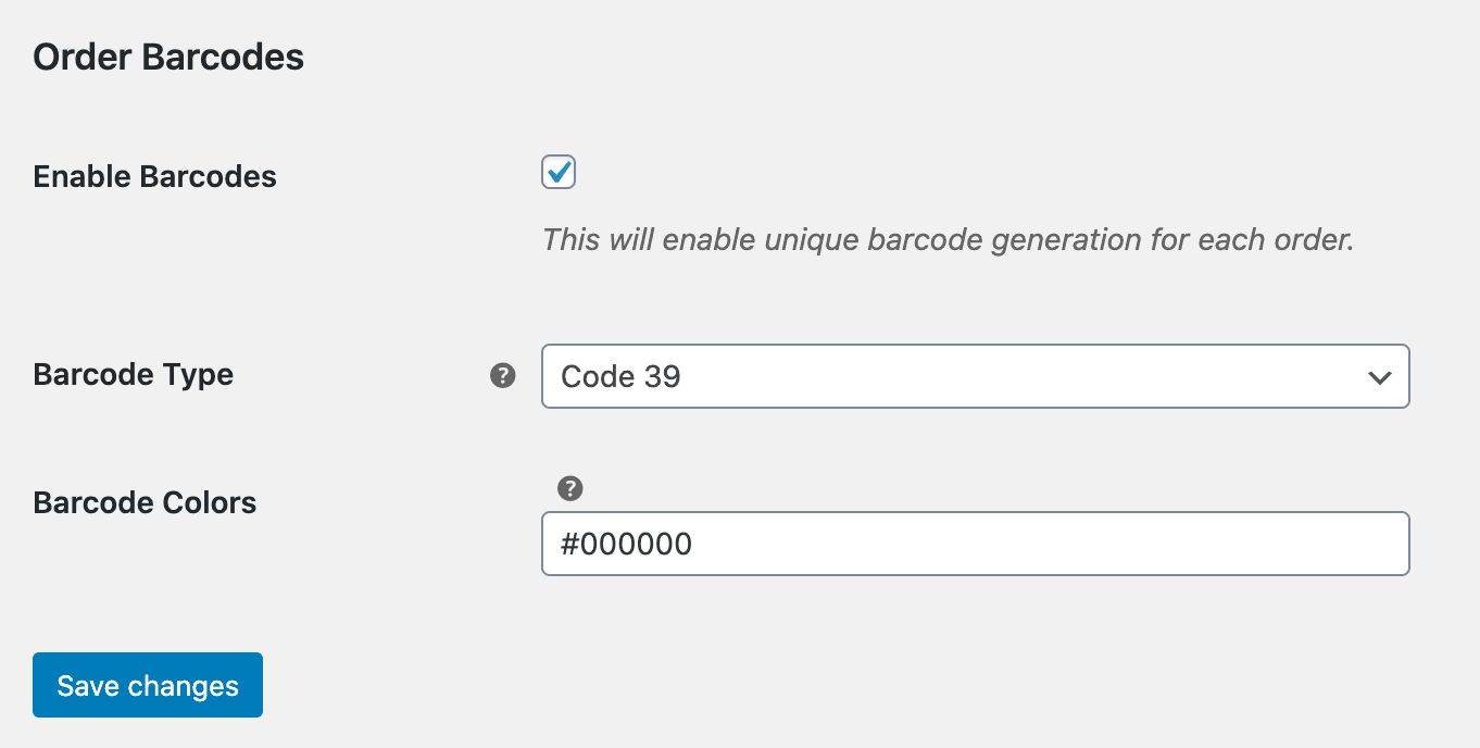 WooCommerce Order Barcodes Documentation - WooCommerce