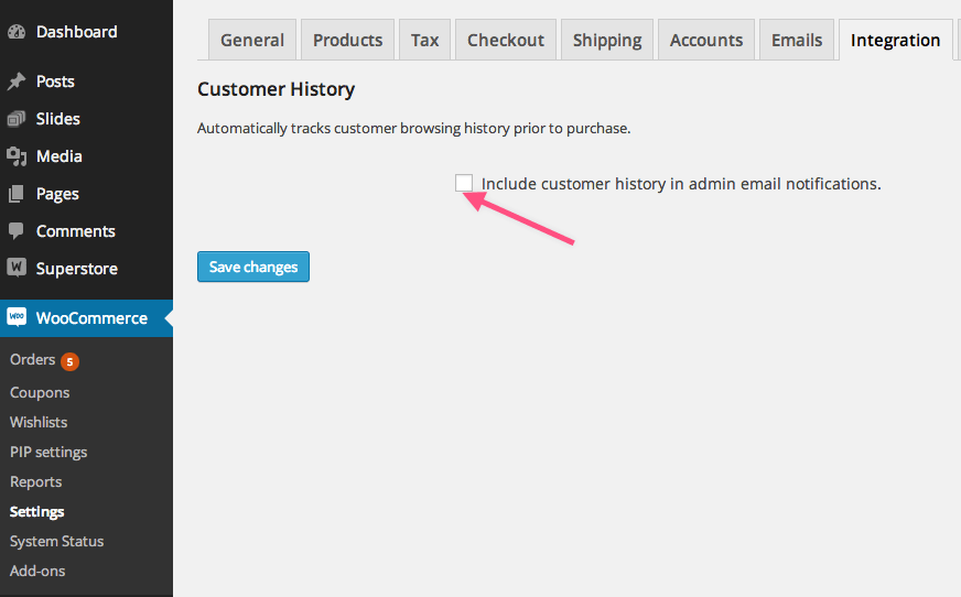 Woocommerce Customer History Documentation Woocommerce