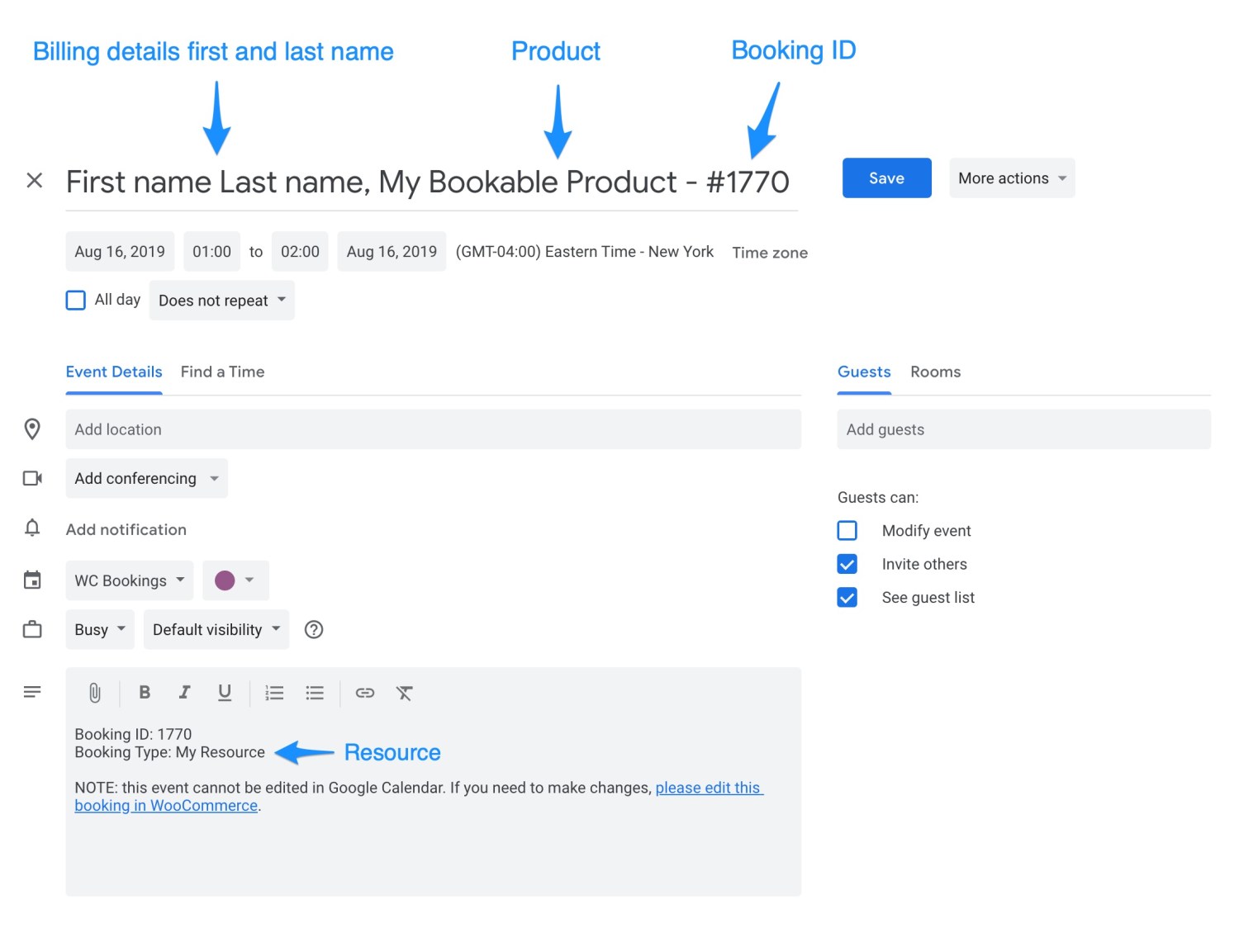 WooCommerce Bookings: Google Calendar Integration Documentation ...