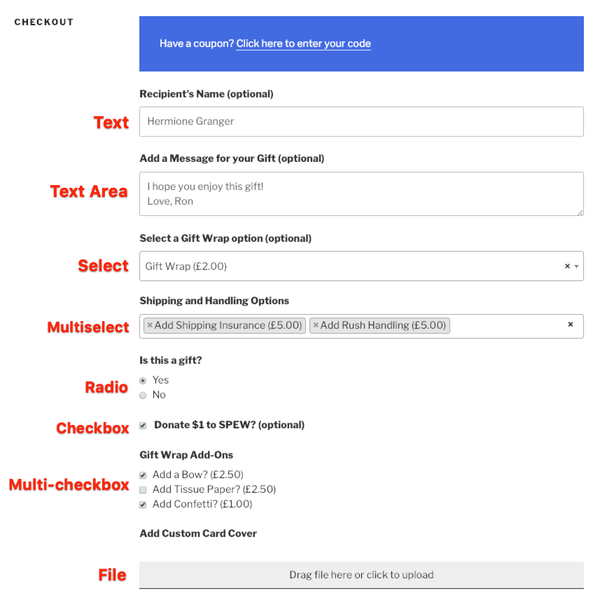 WooCommerce Checkout Add-ons Documentation - WooCommerce