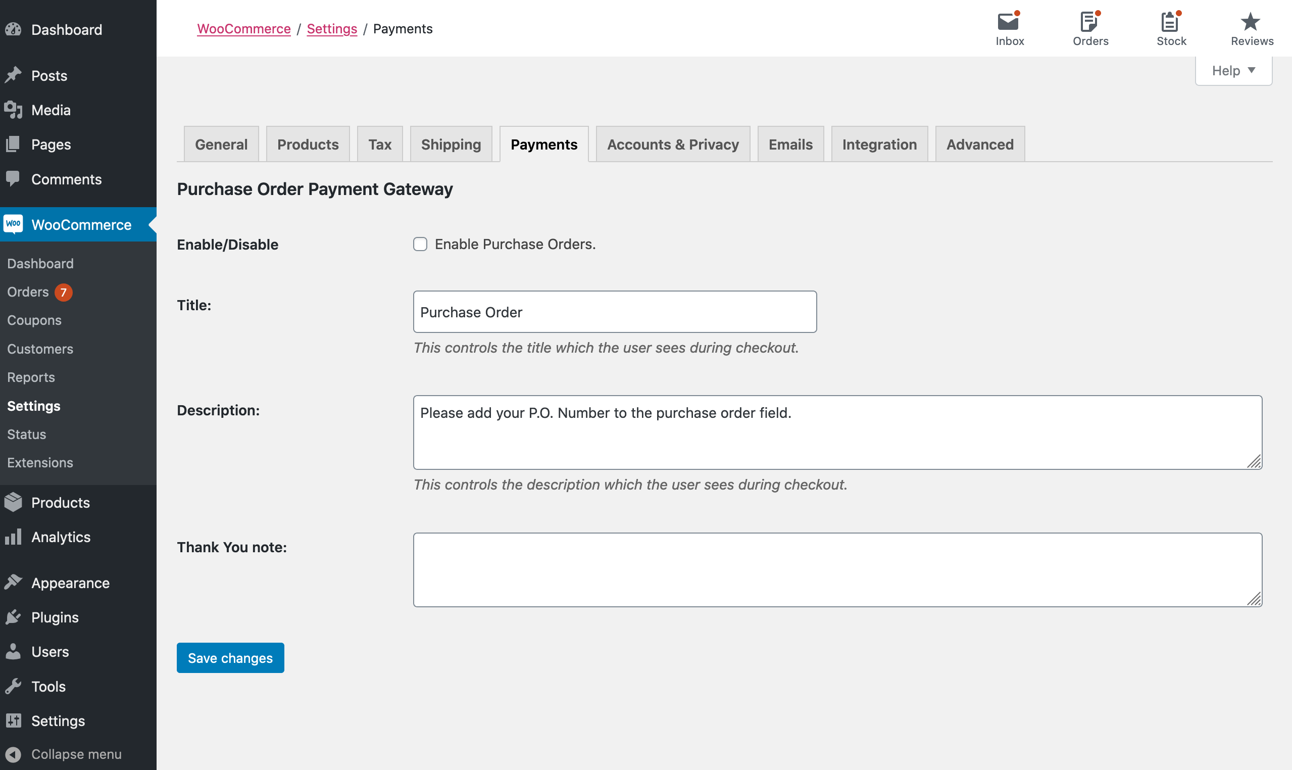 Woocommerce Purchase Order Gateway Woocommerce Marketplace