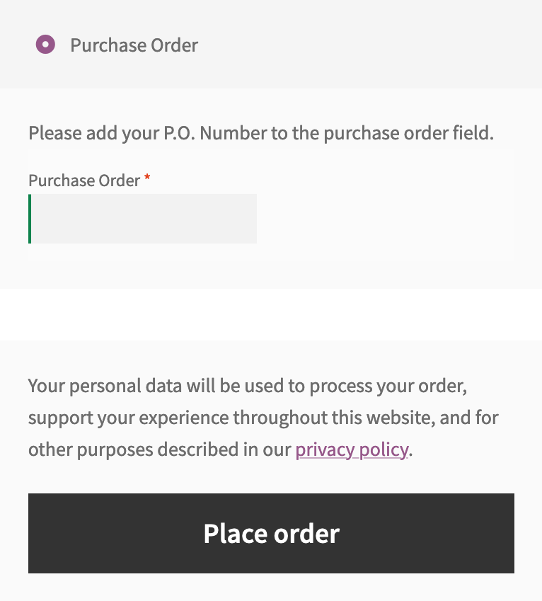Woocommerce Purchase Order Gateway Woocommerce Marketplace