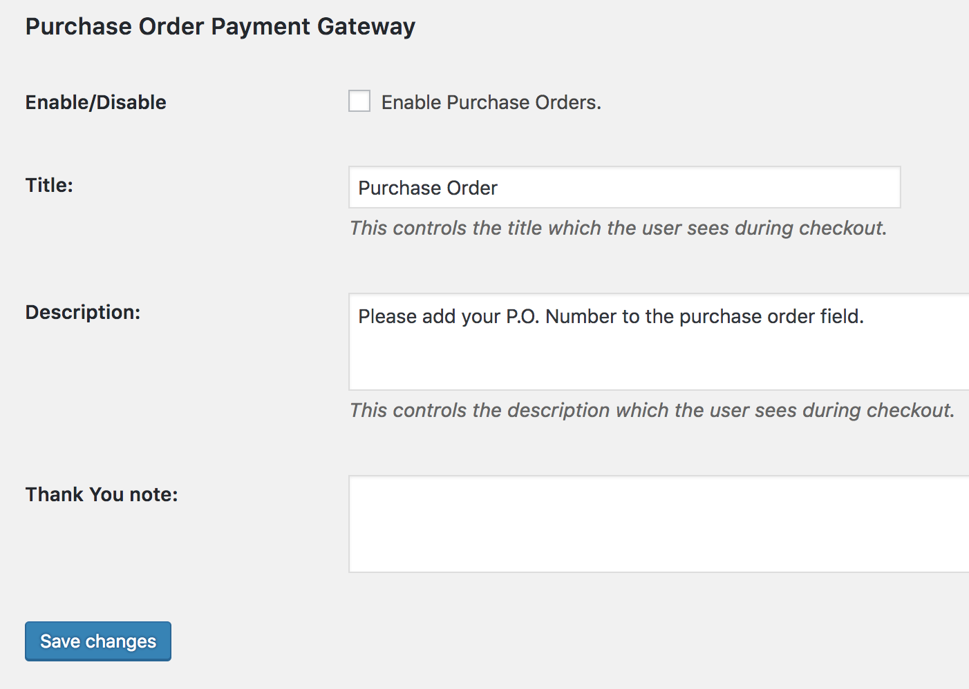 Woocommerce Purchase Order Gateway Documentation Woocommerce