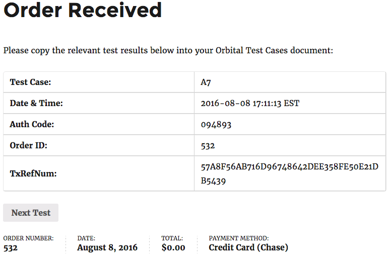 WooCommerce Chase Paymentech Certification Mode Documentation - WooCommerce