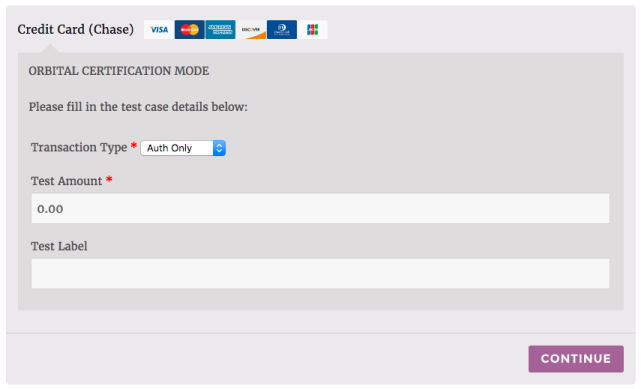 WooCommerce Chase Paymentech Certification Mode Documentation - WooCommerce