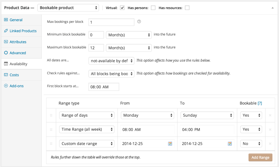 Bookings FAQs Documentation - WooCommerce