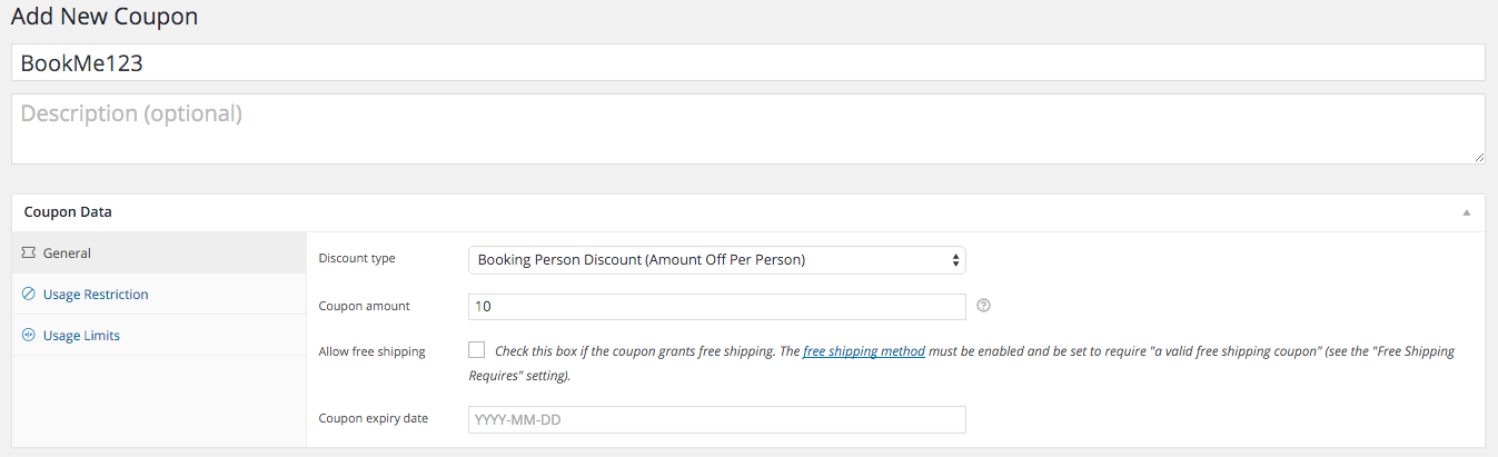 Bookings Coupons Documentation - WooCommerce