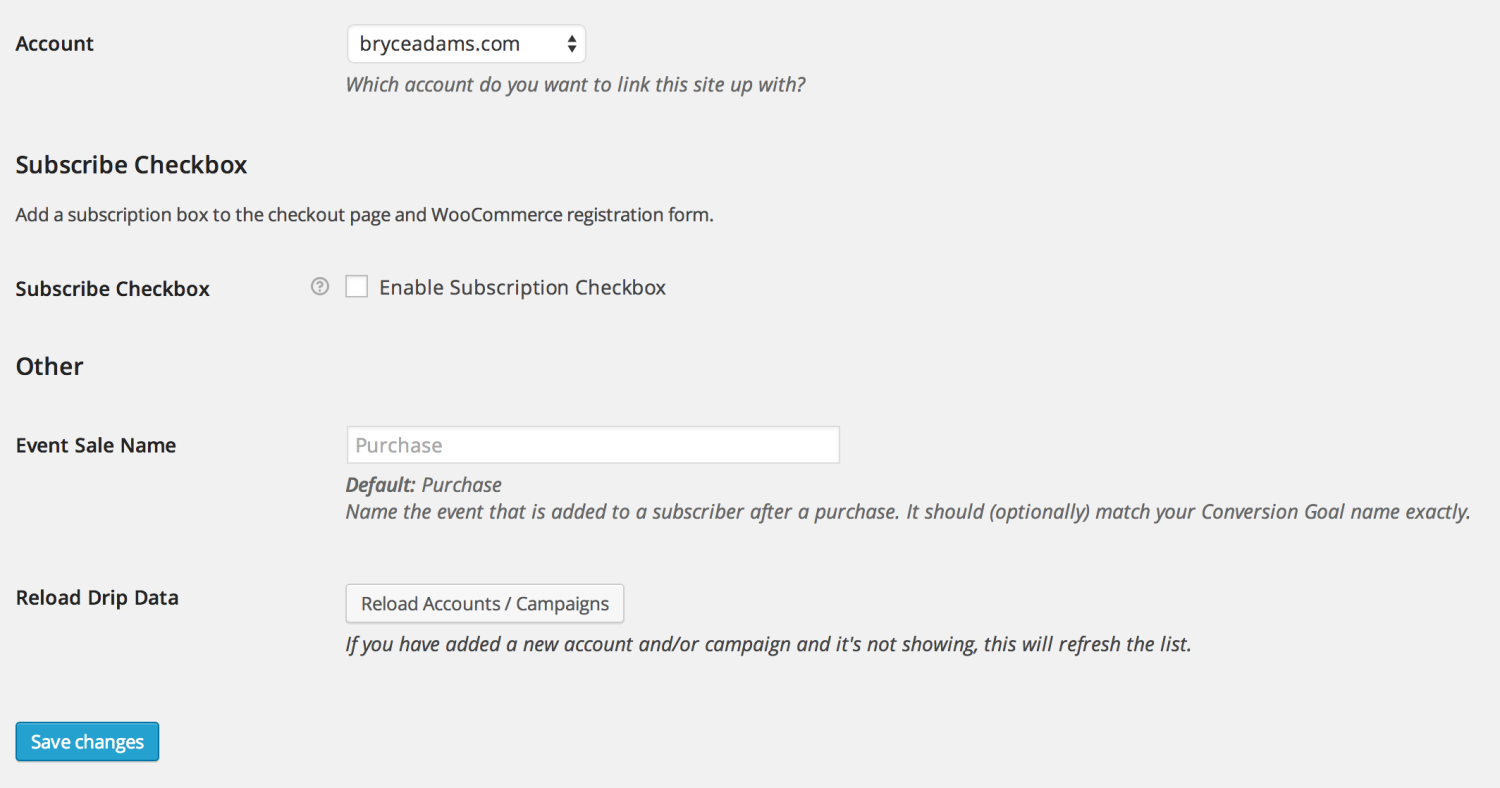 Drip Integration for WooCommerce Documentation - WooCommerce