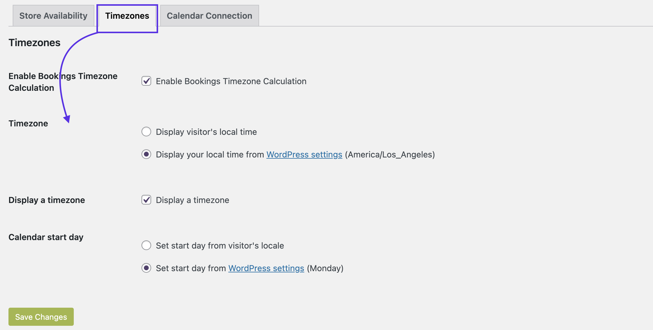 Booking Settings - WooCommerce