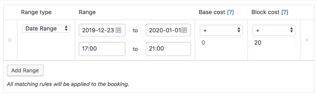 Costs for Bookable Products Documentation - WooCommerce