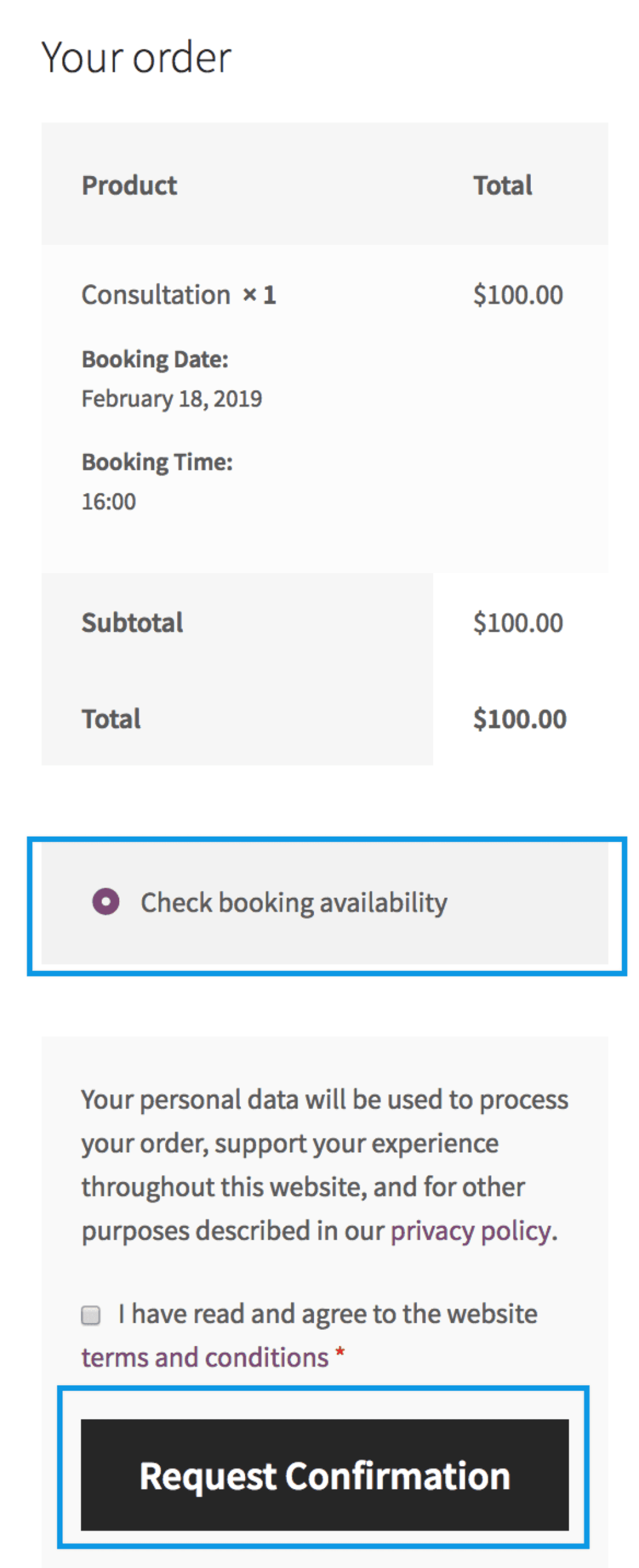 Customer Booking Process Documentation - WooCommerce