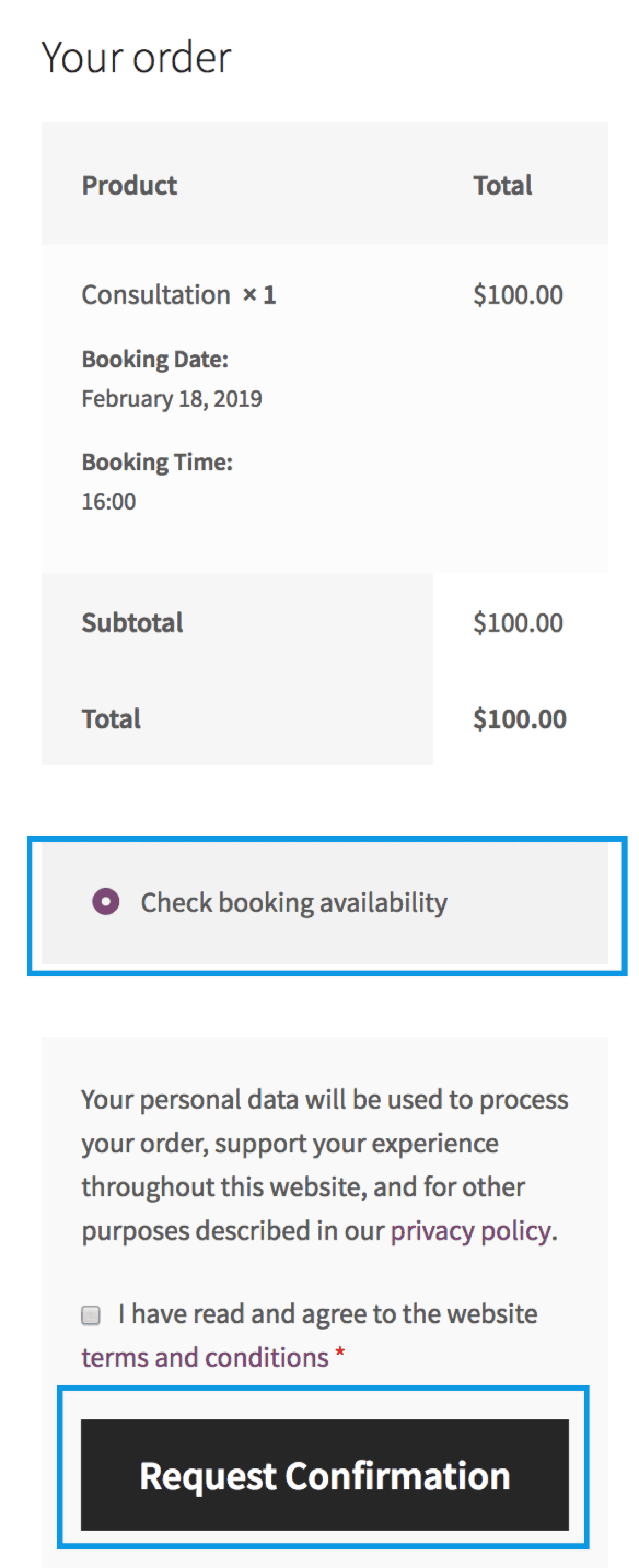 Customer Booking Process Documentation - WooCommerce