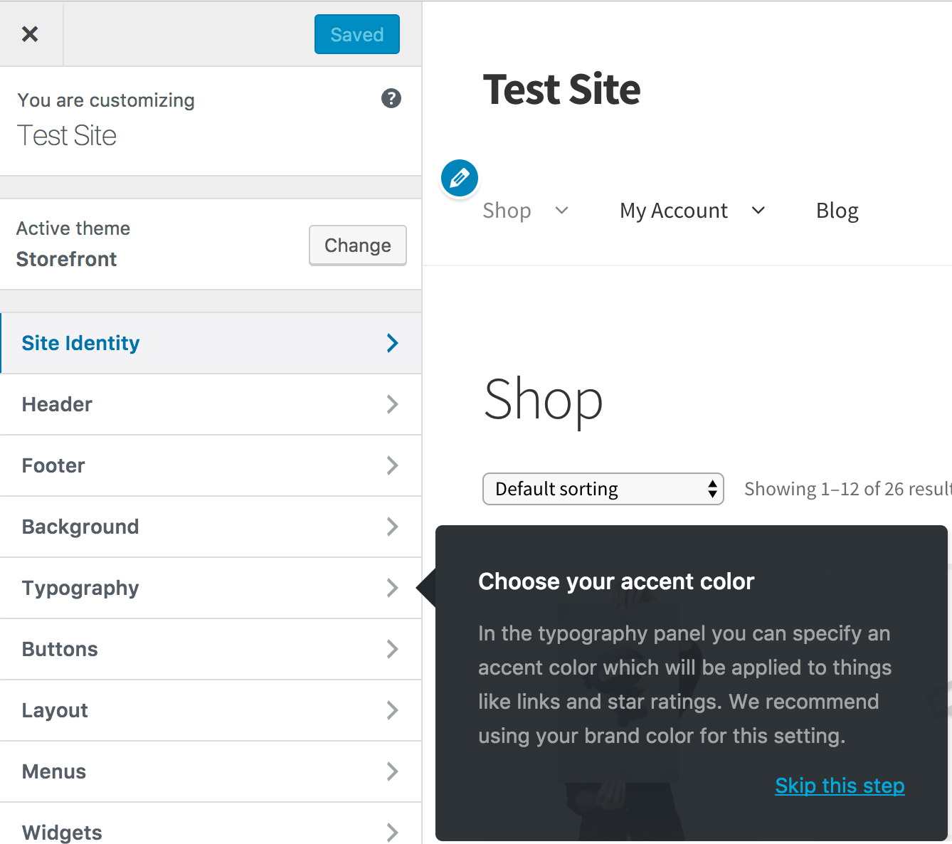 Storefront Installation & Configuration Documentation - WooCommerce