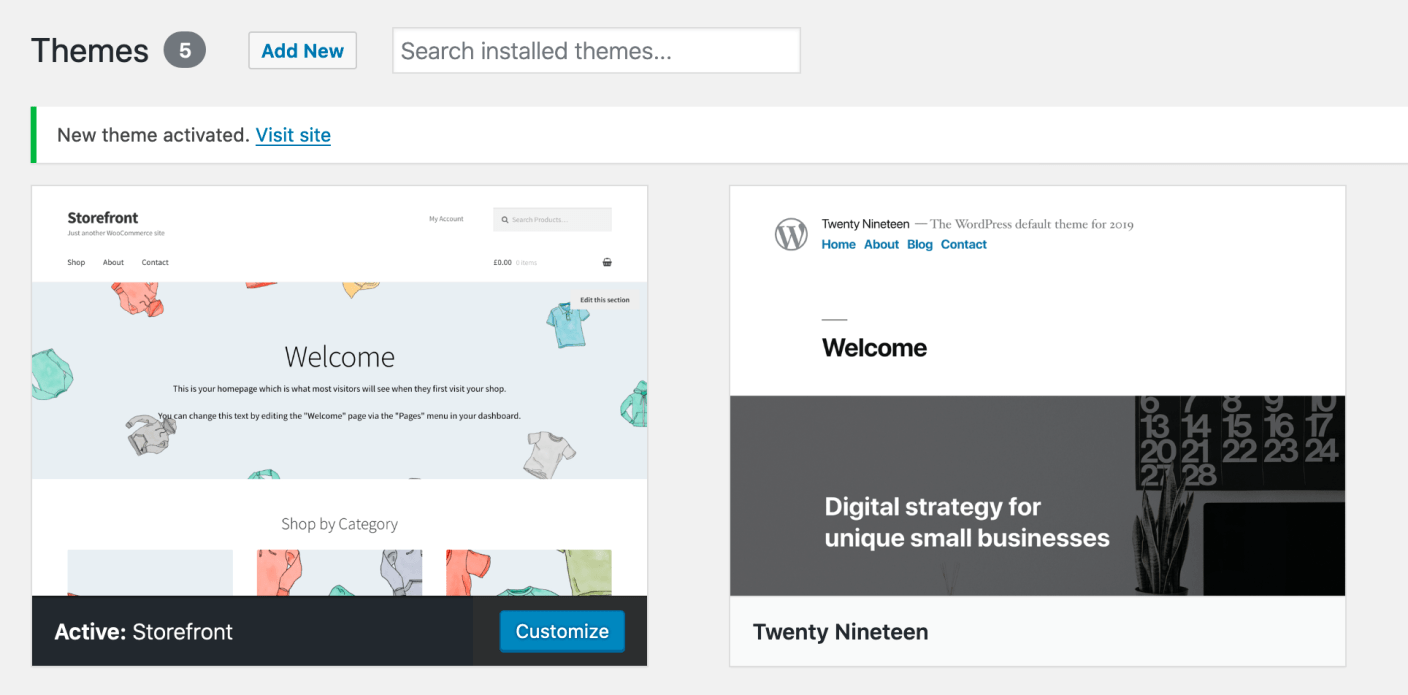 Storefront Installation & Configuration Documentation - WooCommerce