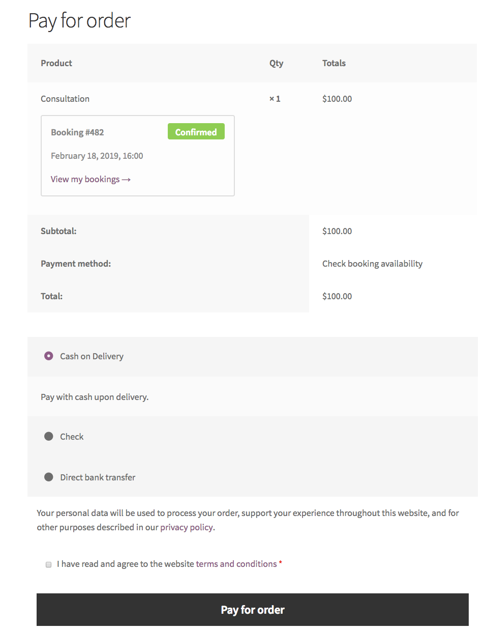 Customer Booking Process Documentation - WooCommerce