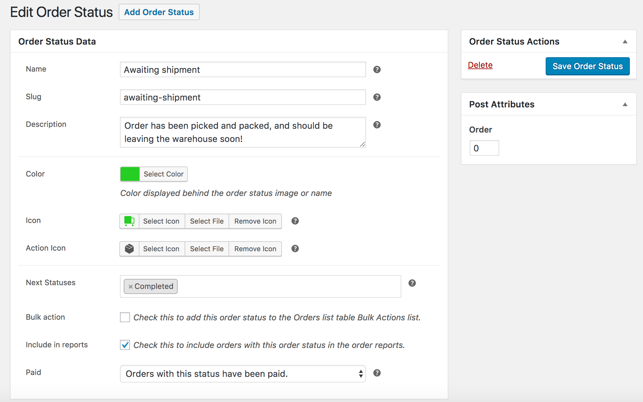 Woocommerce Order Status Manager Documentation Woocommerce