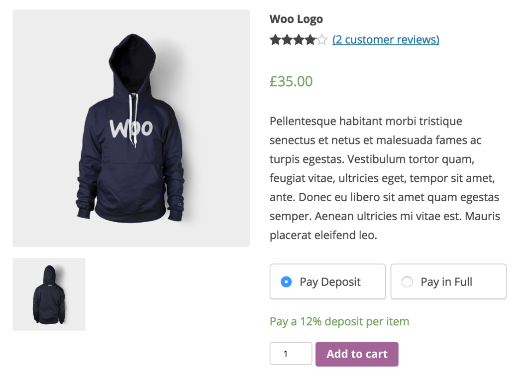 Woocommerce Deposits Documentation Woocommerce