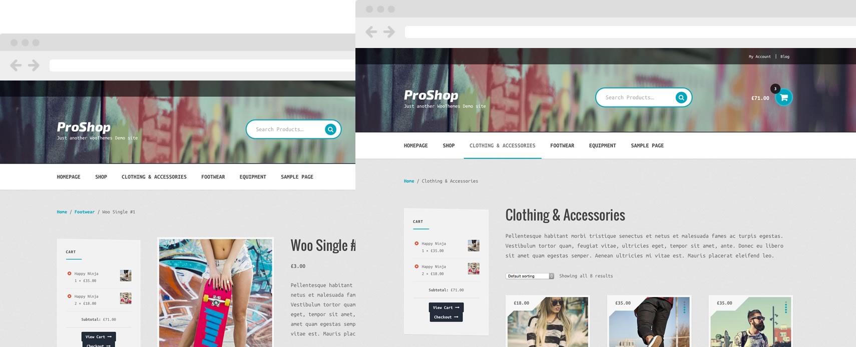 Proshop - A Storefront child theme for sports stores