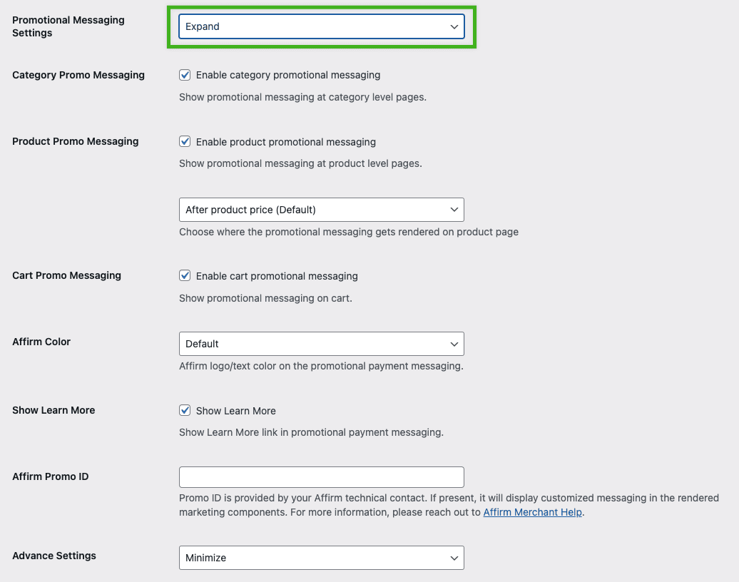 Affirm Payments Documentation - WooCommerce
