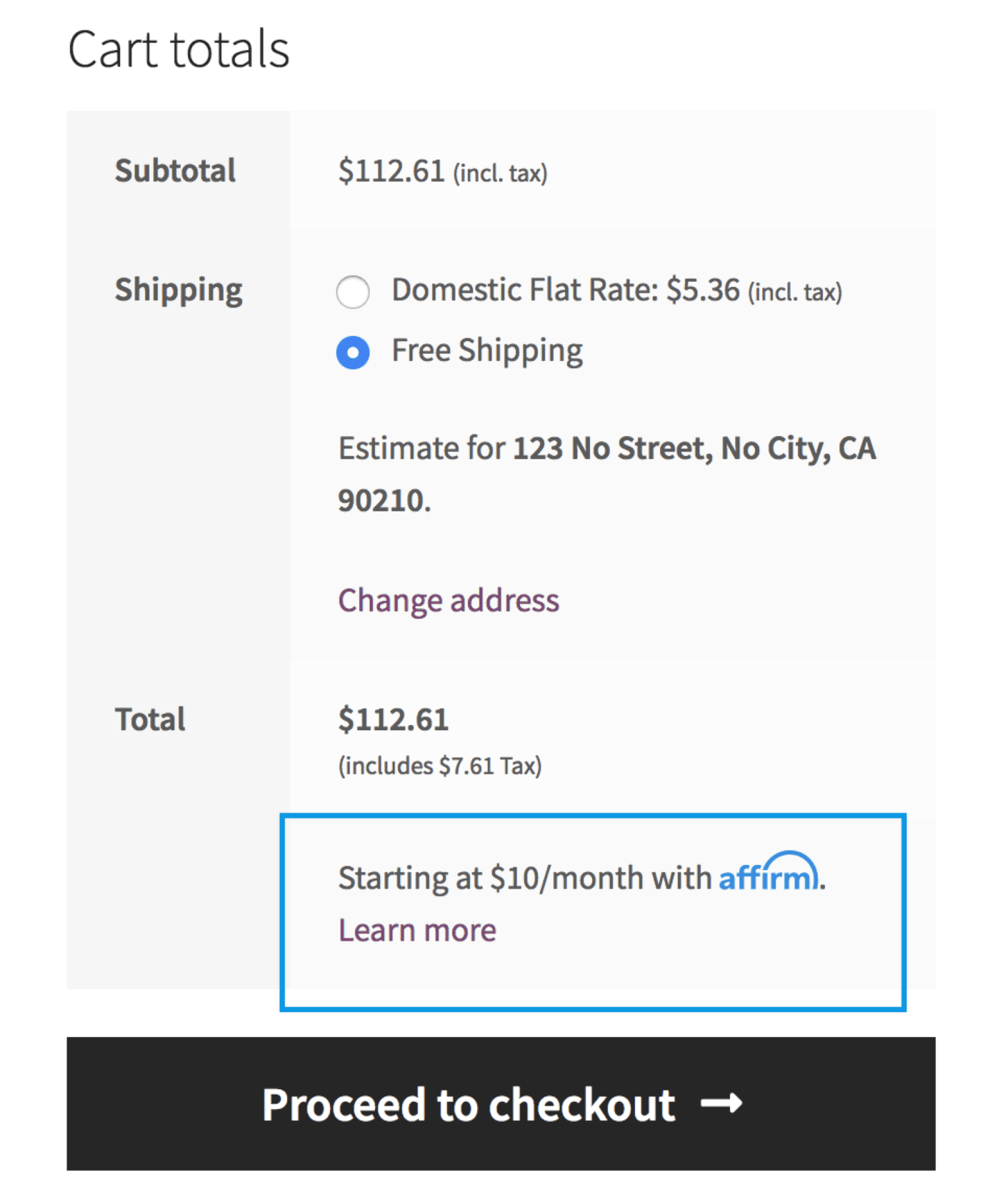 Affirm Payments Documentation - WooCommerce