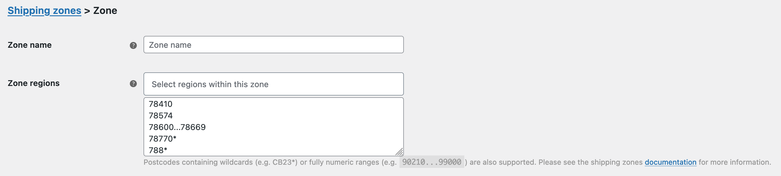Setting up Shipping Zones - WooCommerce