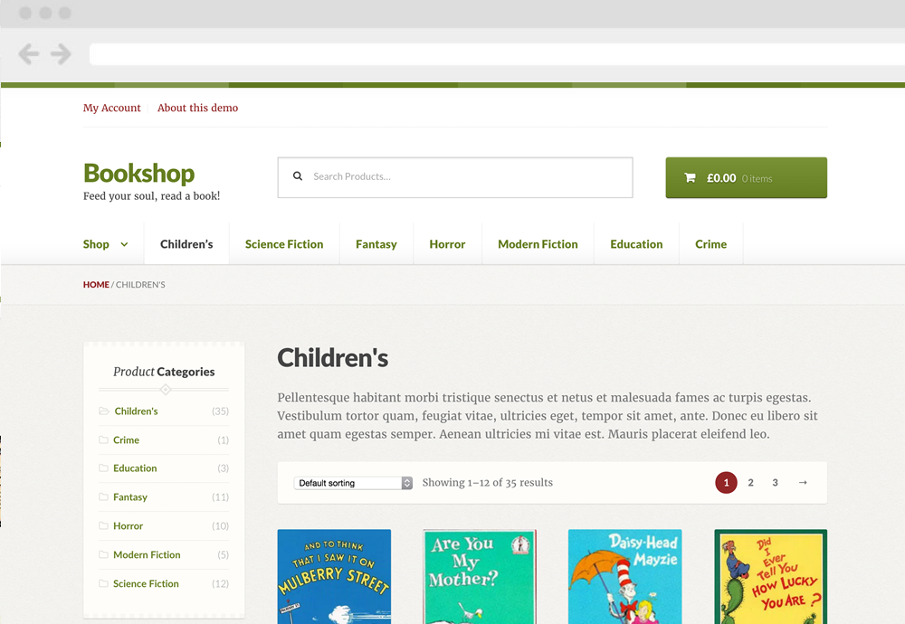 Bookshop - Storefront Child Theme Documentation - WooCommerce