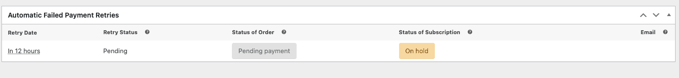 Failed Recurring Payment Retry System Documentation - WooCommerce