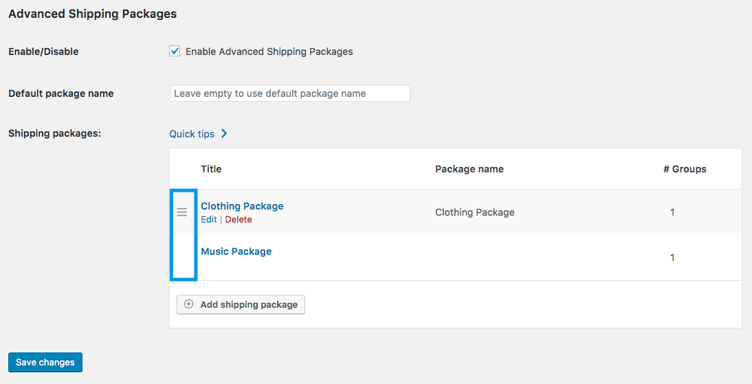 Advanced Shipping Packages Documentation - WooCommerce