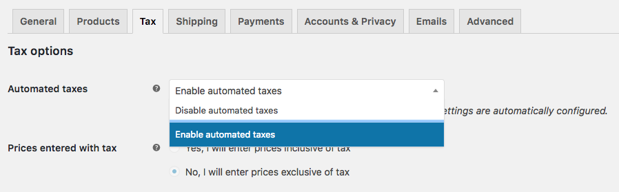 Setting Up Taxes In Woocommerce Documentation Woocommerce
