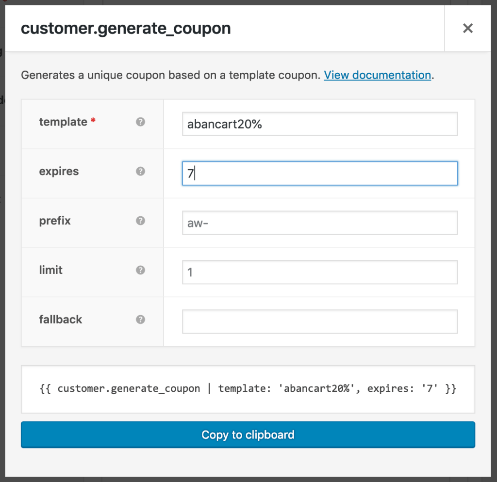 How to create personalized coupons Documentation - WooCommerce
