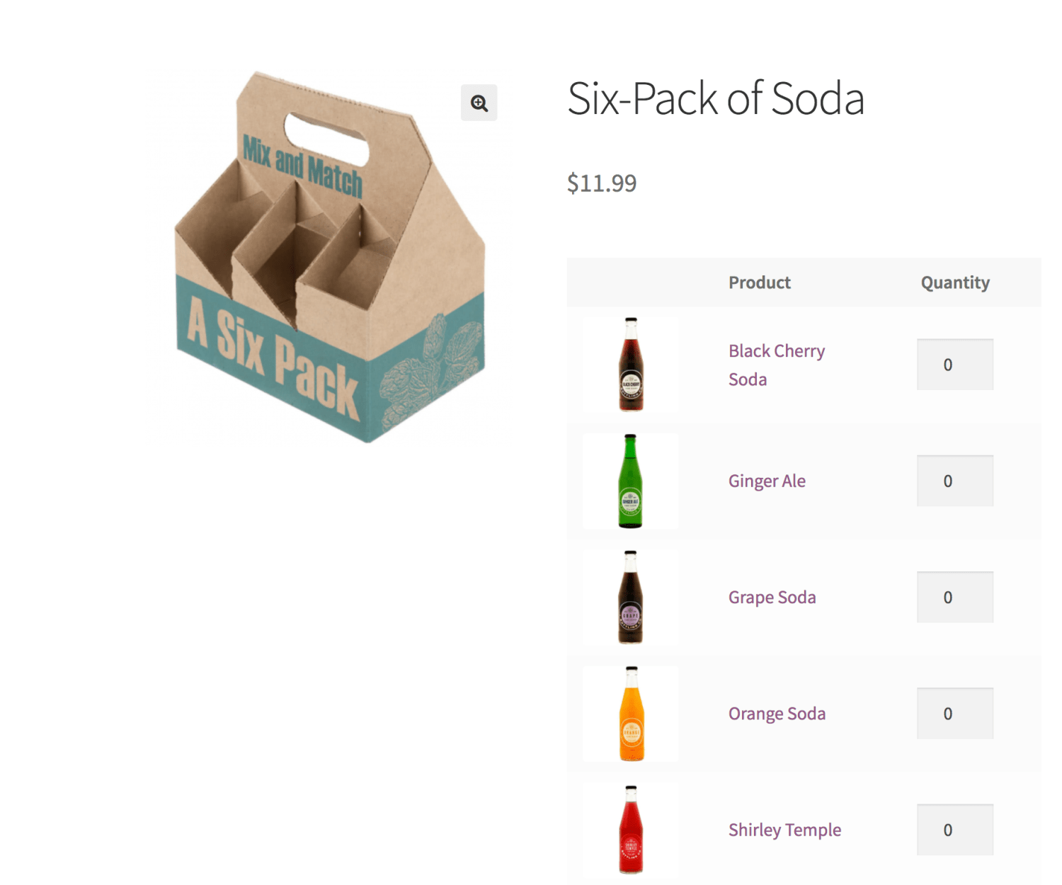 Mix and Match Use Case: Six pack Documentation - WooCommerce