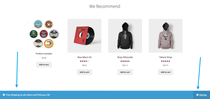 Store Notice Documentation - WooCommerce