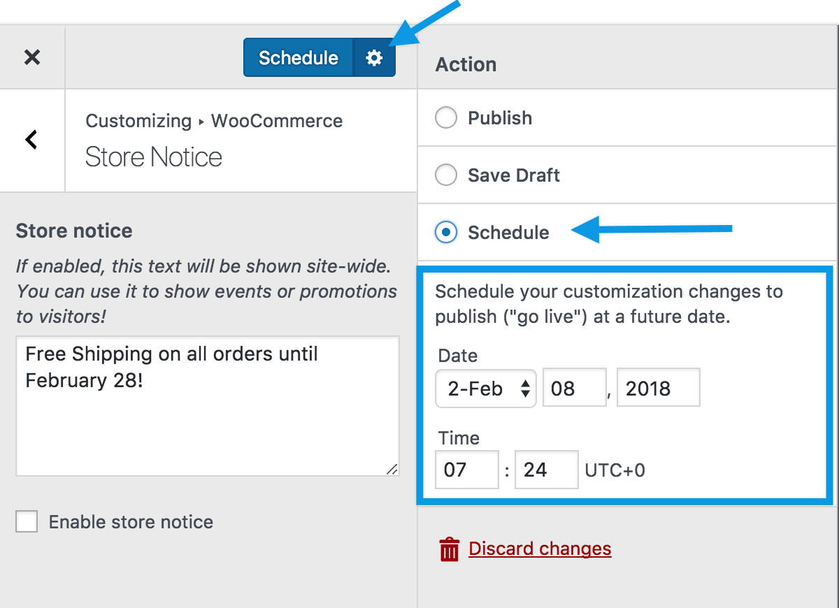 Store Notice Documentation - WooCommerce