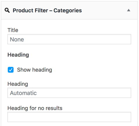 Product Filter – Categories Documentation - WooCommerce