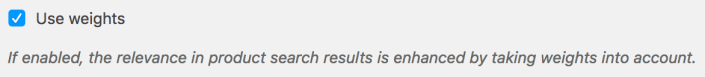Search Weights Documentation - WooCommerce