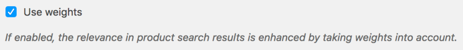 Search Weights Documentation - WooCommerce