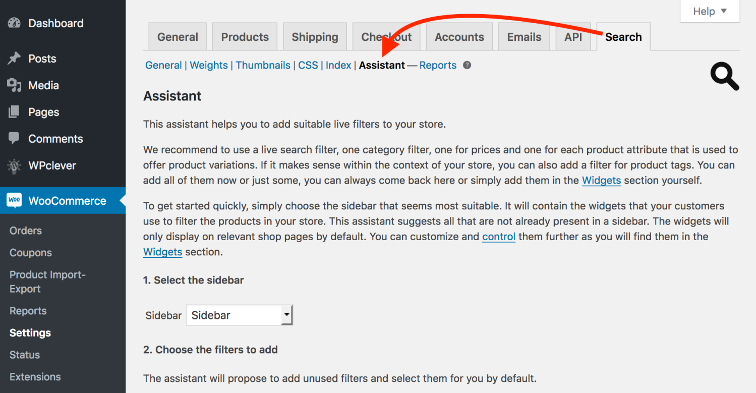Assistant Documentation - WooCommerce