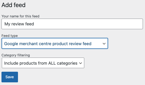 Google Product Feed – Product Review Feeds Documentation - WooCommerce