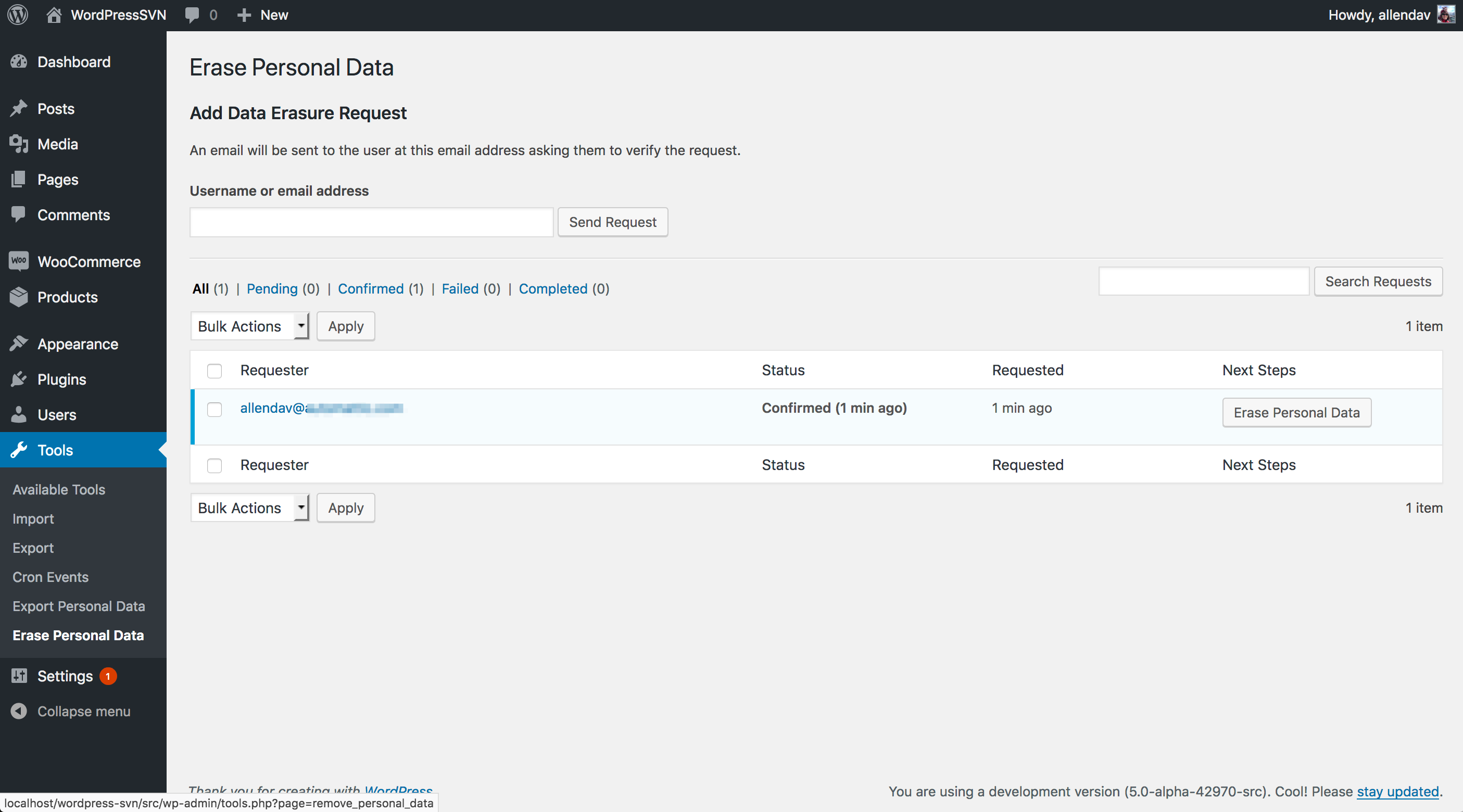 Right to Erasure Requests for GDPR with WooCommerce