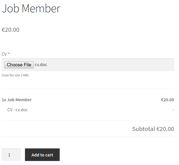 Use Case: Job Agency Documentation - WooCommerce
