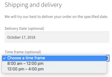 Delivery Time Frames Documentation - WooCommerce