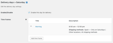 Shipping methods in Order Delivery Documentation - WooCommerce