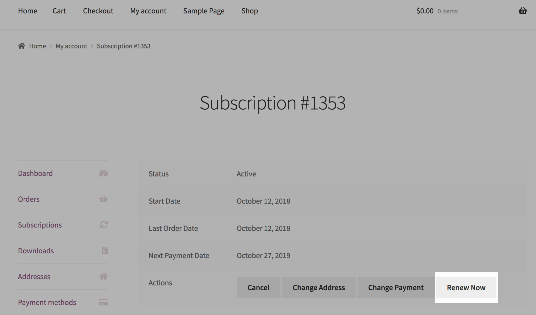 Subscriptions Early Renewal Guide Documentation - WooCommerce