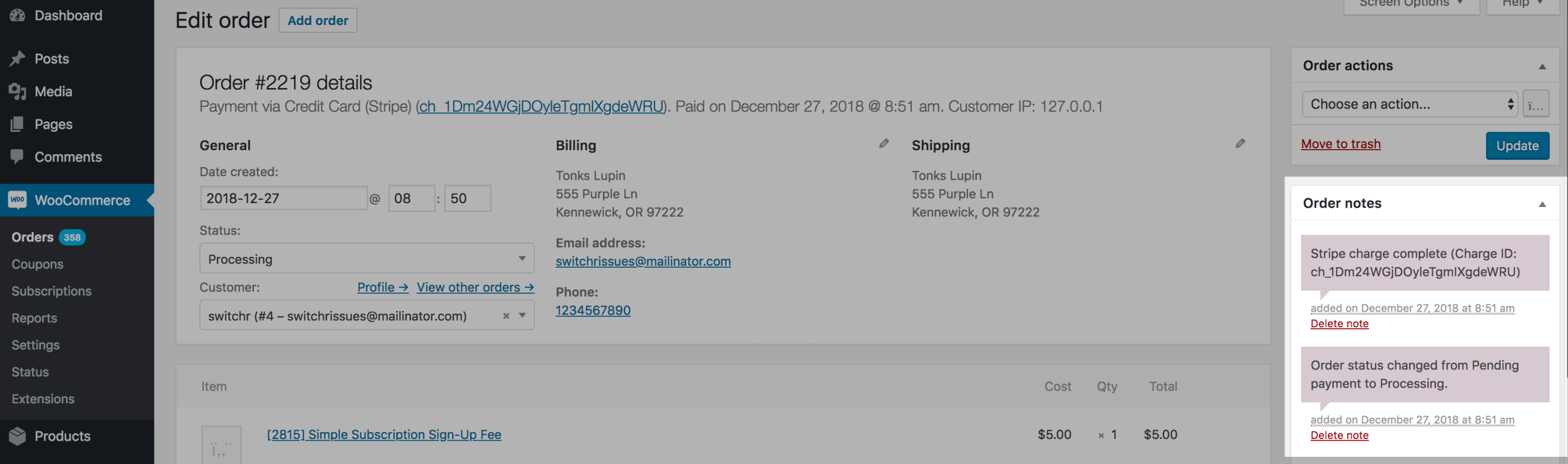 Subscriptions Scheduled Action Errors Documentation - WooCommerce