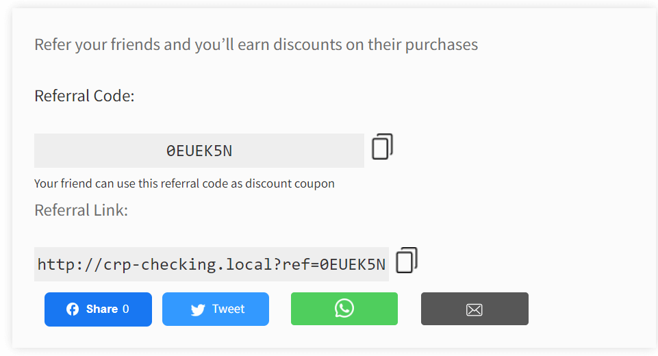 Coupon Referral Program for WooCommerce | WP Swings