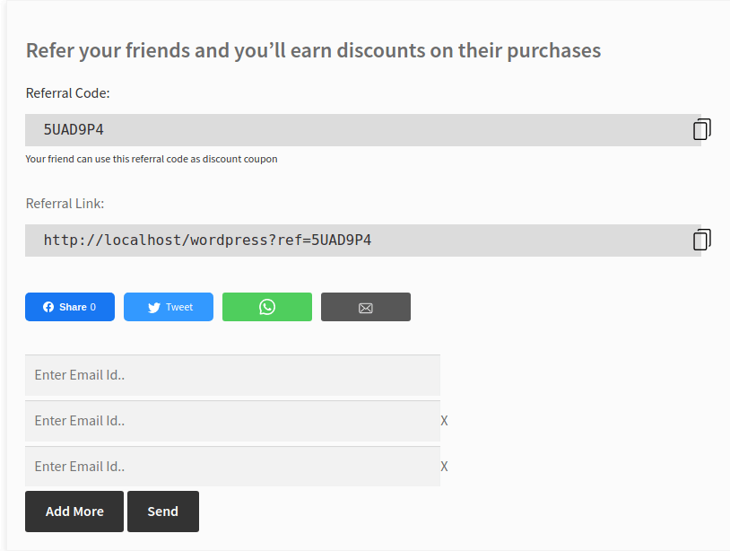 Coupon Referral Program for WooCommerce | WP Swings