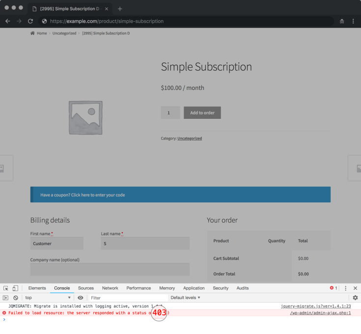 One Page Checkout Slow or Not Working Documentation - WooCommerce