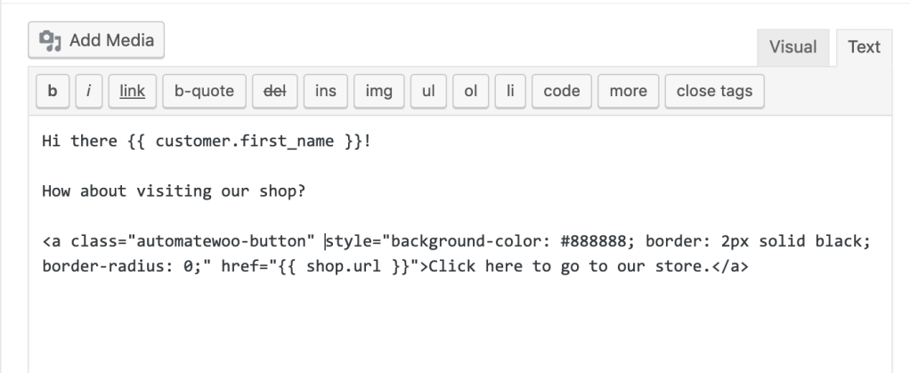 Adding buttons to workflow emails Documentation - WooCommerce
