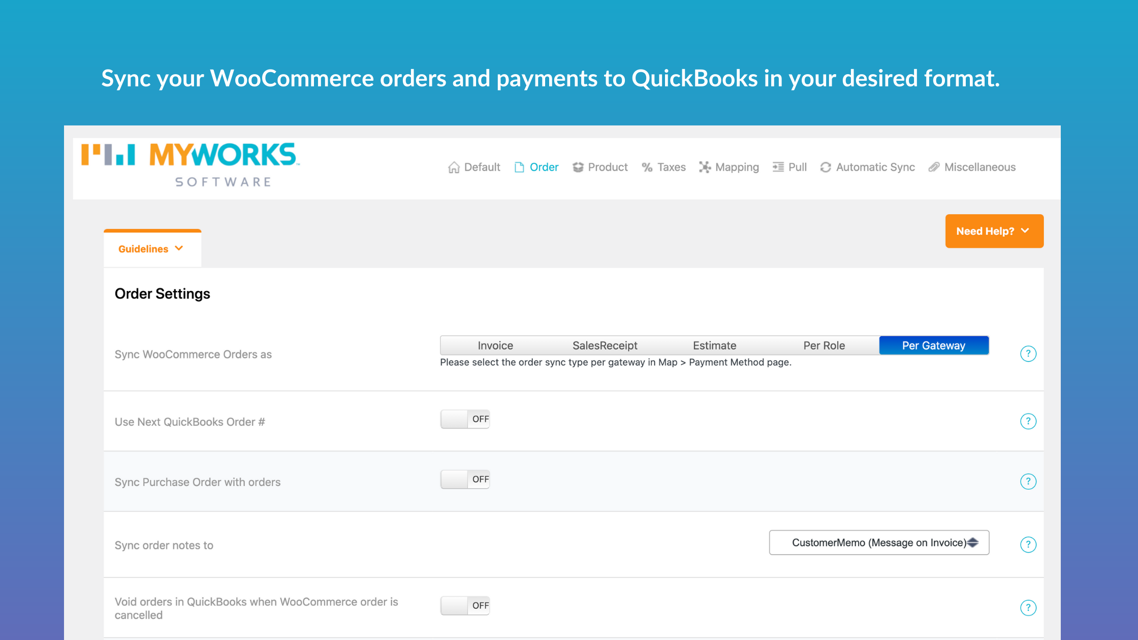 QuickBooks Sync for WooCommerce