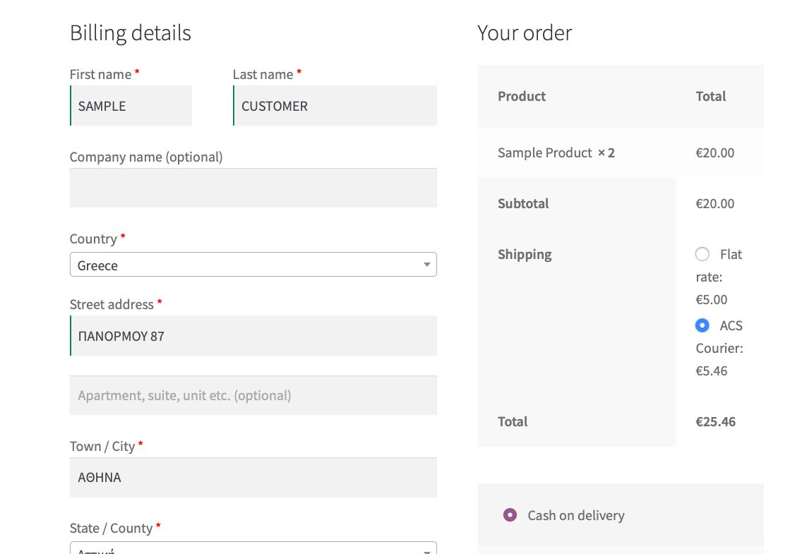 ACS Automatic Shipping Calculation - WooCommerce Marketplace